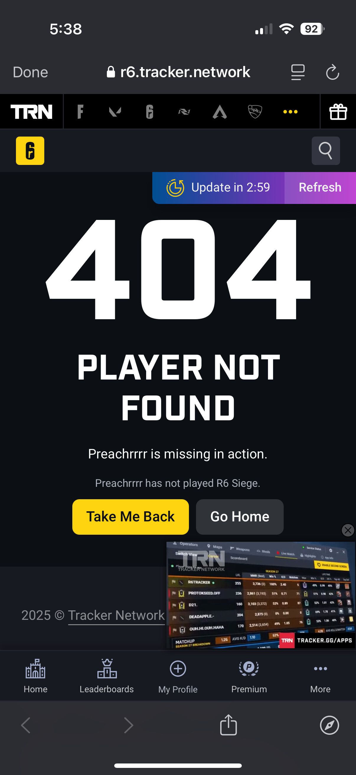 Rainbow six siege profile - Rainbow Six Siege - Tracker Network